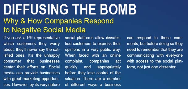 Diffusing the Bomb: Why & How Companies Respond To Negative Social ...