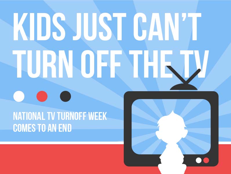 Kids Just Can't Turn Off The TV [Infographic]