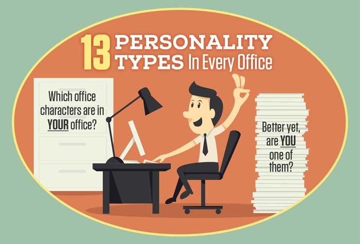 13 Personality Types – Who’s In Your Office? [Infographic]
