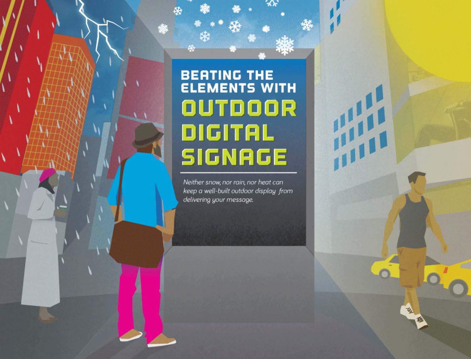 Beating the Elements with Outdoor Digital Signage [Infographic]