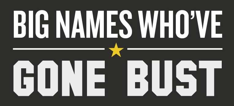 Big Names Who've Gone Bust [Infographic]