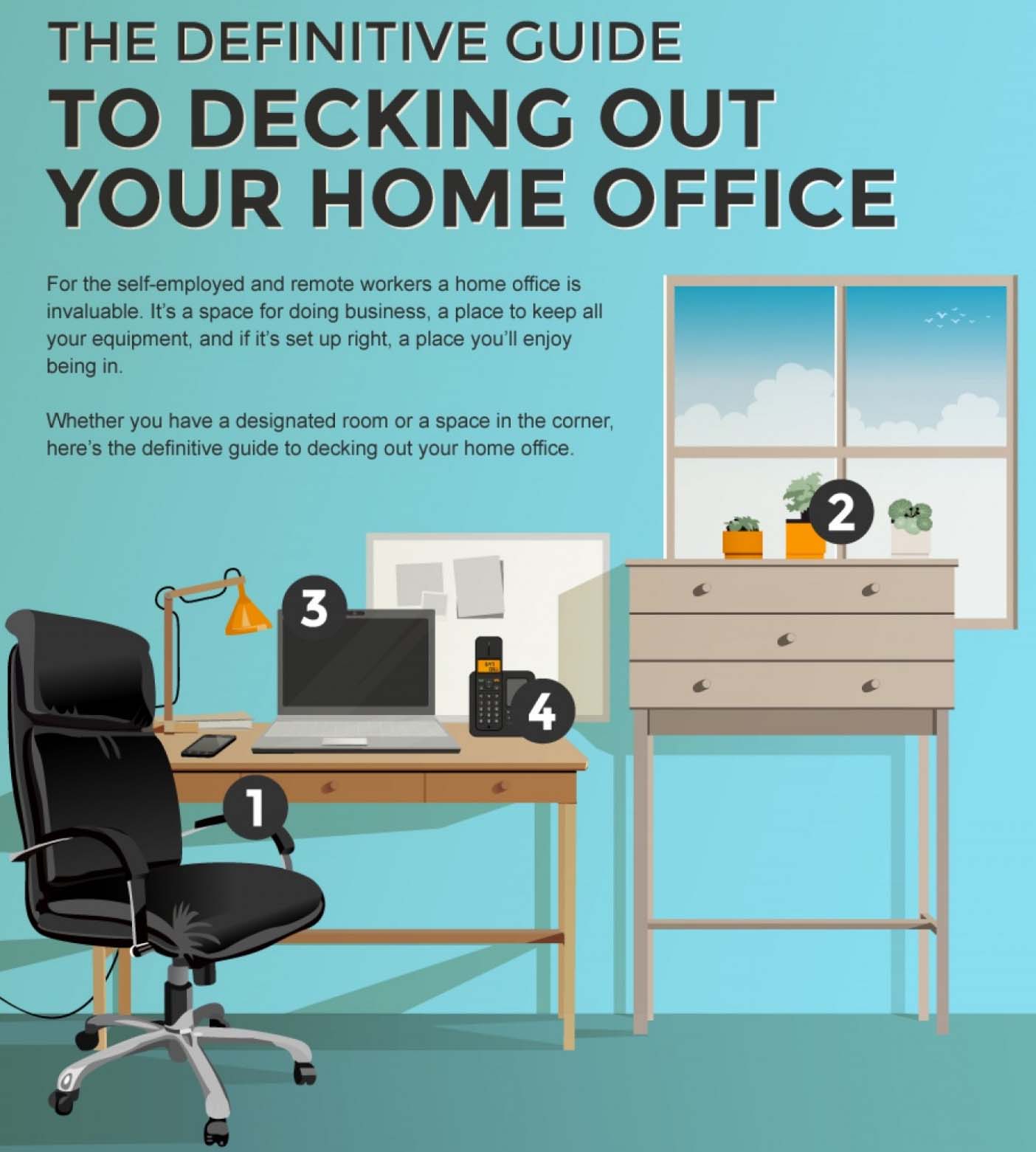 How To Set Up the Ultimate Home Office [Infographic]