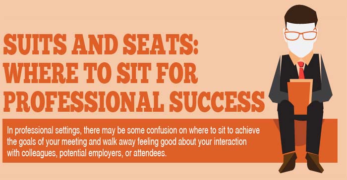 Suits and Seats: Where To Sit For Professional Success [Infographic]