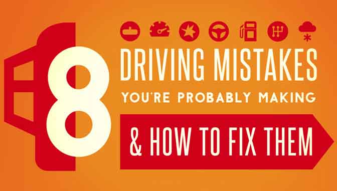 8 Driving Mistakes and How To Avoid Them [Infographic]