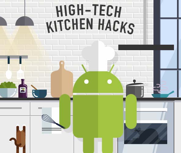 High Tech Kitchen Apps & Hacks [Infographic]