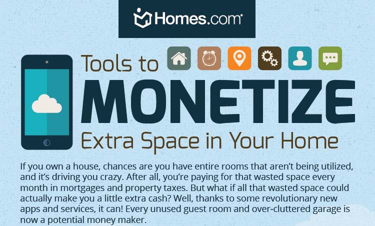 Tools to Monetize Extra Space in Your Home [Infographic]