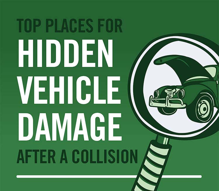 Top Places for Hidden Vehicle Damage After a Collision [Infographic]