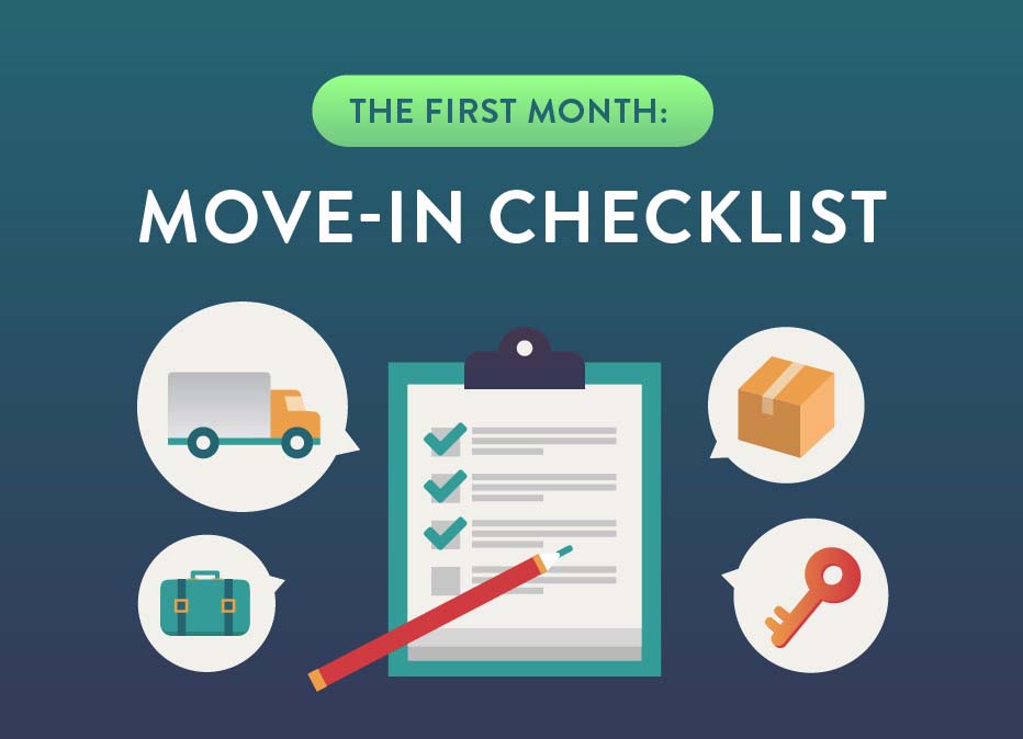 The First Month: Move-in Checklist [Infographic]