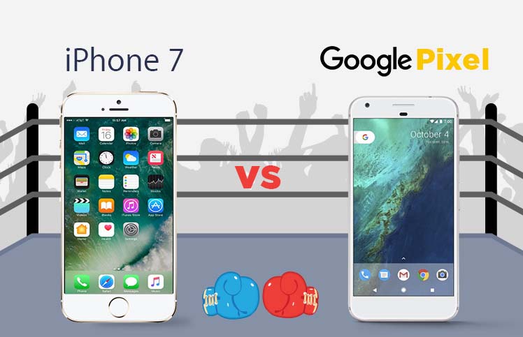 Google Pixel Vs iPhone 7 - Which is Better? [Infographic]