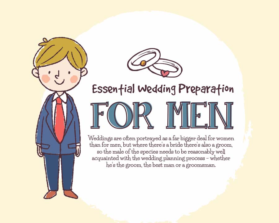 Essential Wedding Preparation for Men [Infographic]