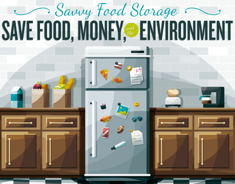 Savvy Food Storage: Save Food, Money, And The Environment [Infographic]