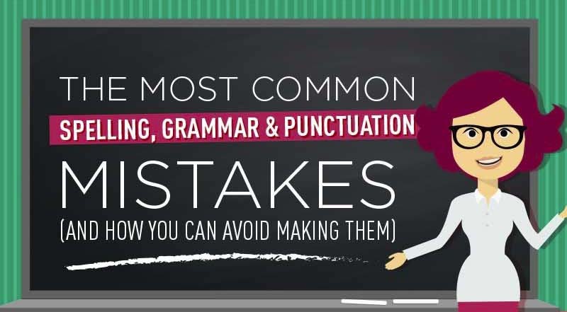 The Most Common Spelling, Grammar & Punctuation Mistakes [Infographic]