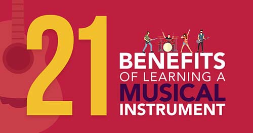 21 Benefits of Learning a Musical Instrument [Infographic]
