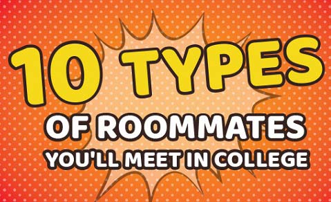10 Types of College Roommates [Infographic]