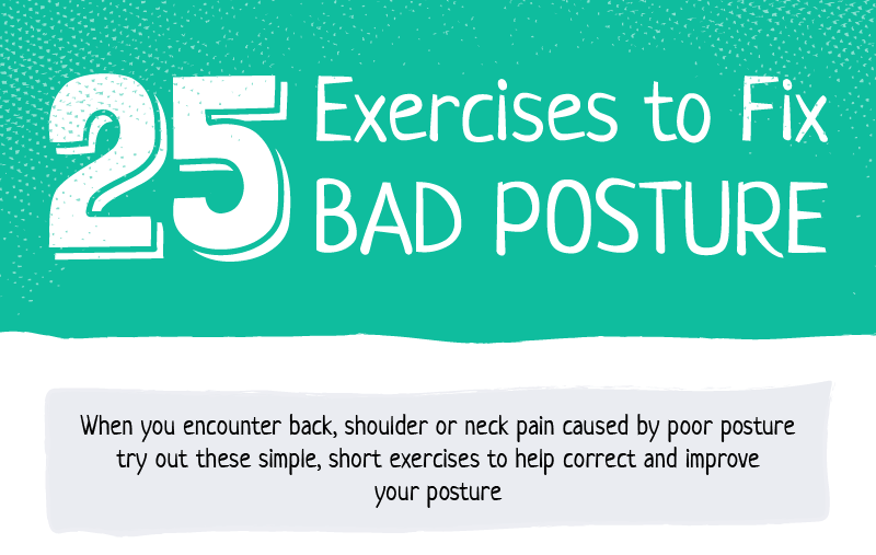 25 Exercises to Help Improve Posture [Infographic]