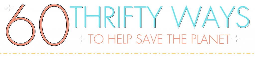 60 Thrifty Ways To Help Save The Planet Infographic