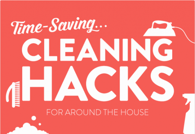 Time Saving Cleaning Hacks Infographic