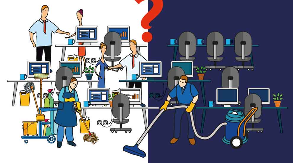 Commercial Cleaning: During Open or Closed Hours [Infographic]