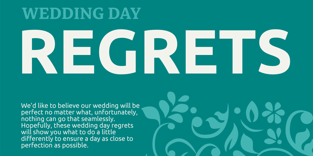 Wedding Day Regrets [Infographic]