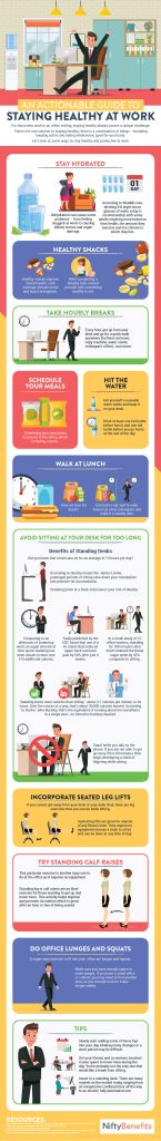 Staying Healthy At Work: An Actionable Guide [Infographic]