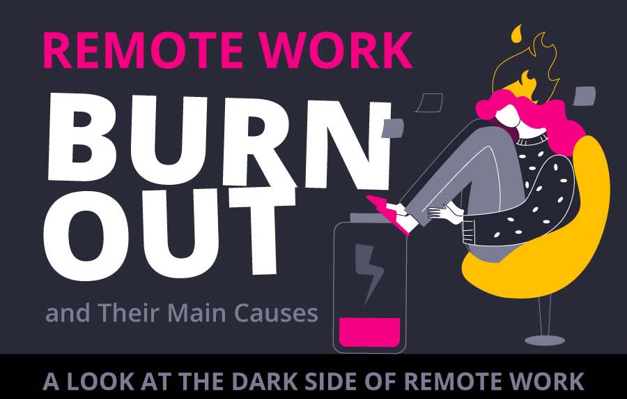 A Visual Guide to Remote Work Burnout [Infographic]