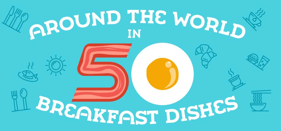 Around the World in 50 Breakfast Dishes (Infographic)