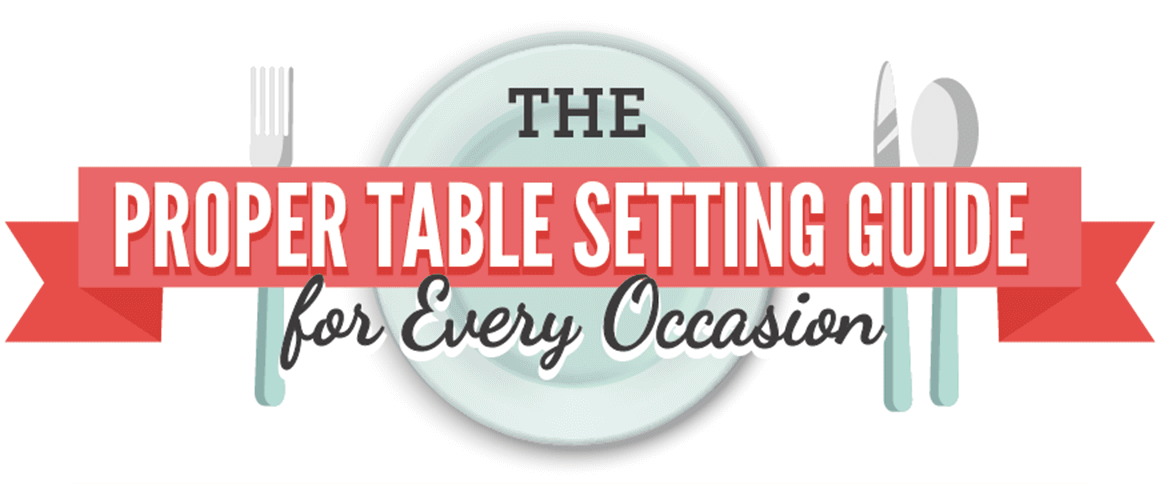 The Proper Table Setting Guide for Every Occasion (Infographic)