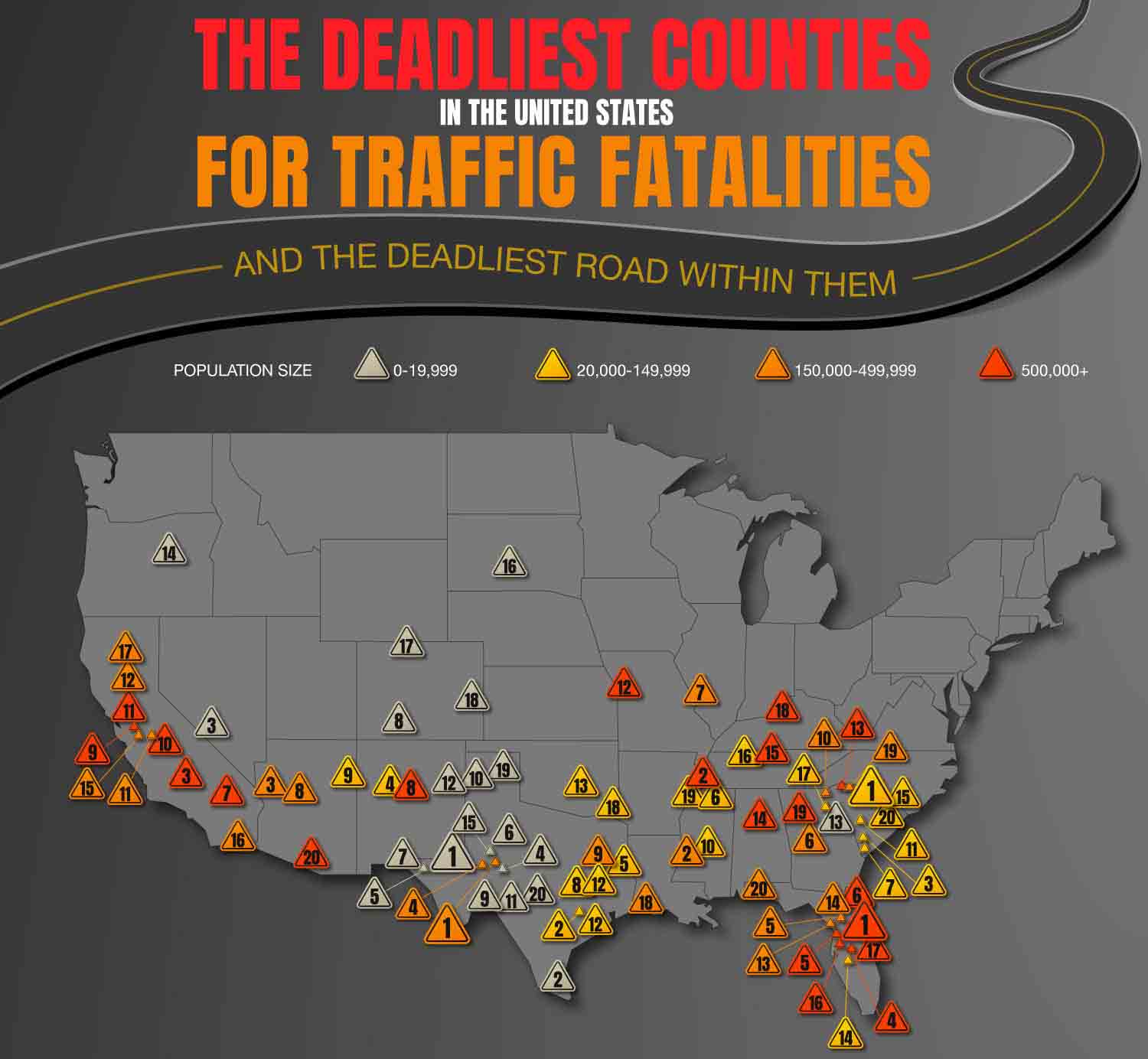 Which U.S. County Has the Highest Traffic Fatalities? (Infographic)