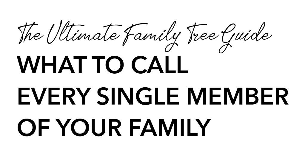 The Ultimate Family Tree Guide (Infographic)