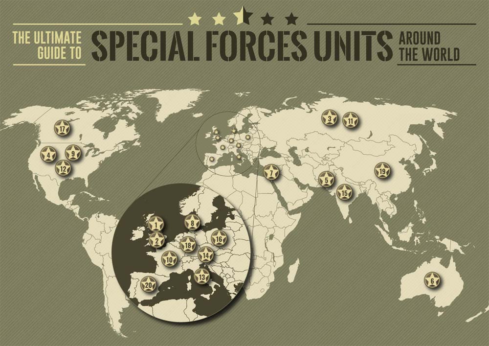 The Ultimate Guide to Special Forces Units Around the World (Infographic)