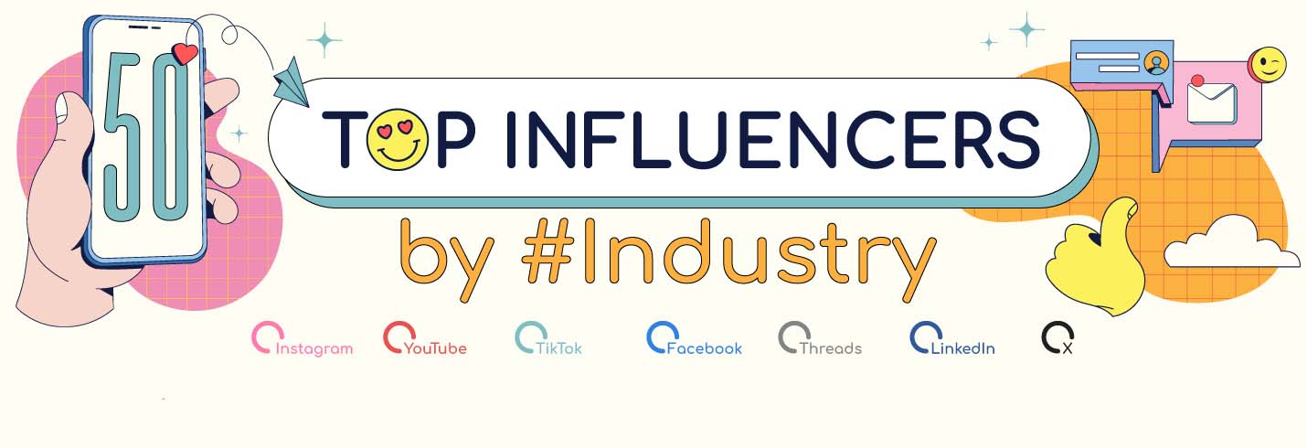 50 Top Influencers by Industry (Infographic)