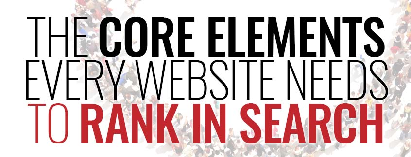 The Core Elements Every Website Needs to Rank in Search (Infographic)